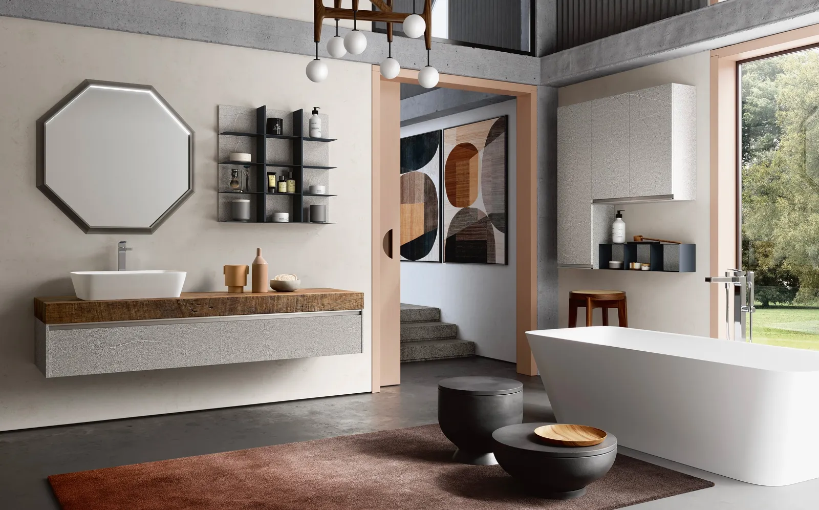 Bagno Soul Wood 1 di Rab Arredobagno