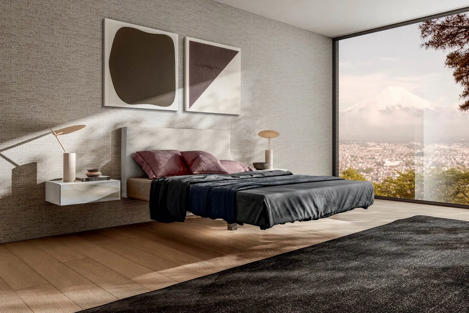 Letto imbottito Fluttua di Lago