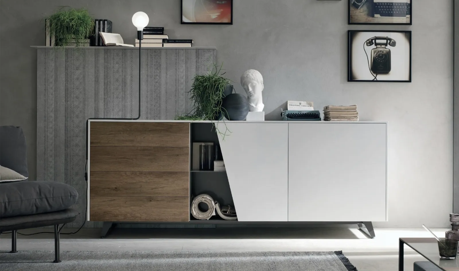 Madia moderna Diagonal 01 di Tomasella